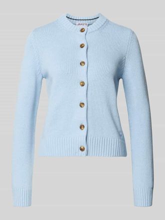 Jake*s Casual Strickjacke mit Rundhalsausschnitt und Knopfleiste