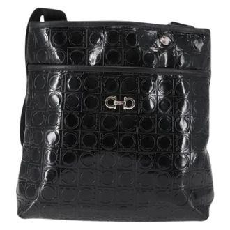 Ferragamo Pre-owned Leder Schultertasche - - Pre-owned - Damen - Schwarzk - ONE SIZE