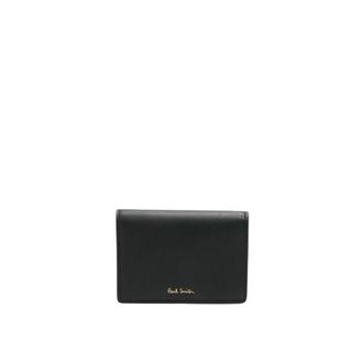 Paul Smith Homme, Accessoires, Noir, Taille: ONE Size Porte-cartes minimaliste en cuir