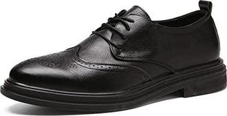 Generic Chaussures habill&eacute;es for Hommes, Chaussures Richelieu &agrave; Lacets, Bout Pointu, en Cuir de Vache, antid&eacute;rapantes, Semelles Basses en Caoutchouc, for Mari