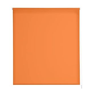 Estoralis | Gove | Modernes Design-Rollo | Lichtdurchlässig Stoff | Farbe - Orange | 150 x 235 cm (Breite/Höhe) Stoffgröße 147 x 230 cm | Rollos für Fenster und