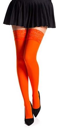 Romartex Bas Autofixant 40 Deniers Semi Opaque, M, orange