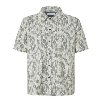 Sams&oslash;e & Sams&oslash;e Homme, Chemises, Bleu, Taille: S Chemise Manches Courtes