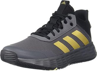 adidas Homme Ownthegame Shoes, Grey Five/MAGOLD/Carbon Black, 44 2/3 EU