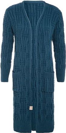 Knit Factory Bobby Long Cardigan Tricoté - Petrol - 42/44