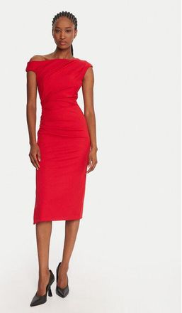 Rinascimento Rinascimento Coctailkleid CFC0125334003 Rot Slim Fit