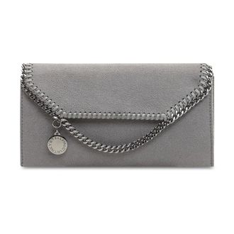 Stella McCartney Femme, Sacs, Gris, Taille: ONE Size Falabella Flap Continental Wallet