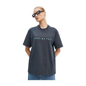 Sunnei Sunnei - T-shirt brod&eacute;e du logo - Femme - Tops - Bleu - Taille: 44 FR