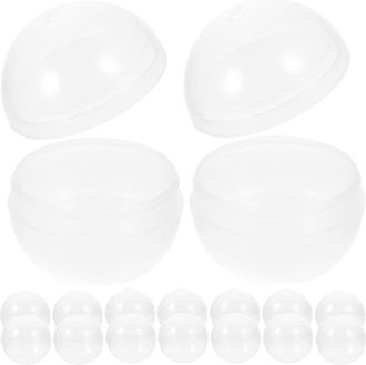 Healifty 50 St&uuml;cke Plastikkugeln Zum Bef&uuml;llen Bef&uuml;llbare Acrylkugeln Bastelkugeln Kunststoff Ball Transparent Kugeln F&uuml;r Krallen Maschine Eier Spielzeug f&uuml;r Sp