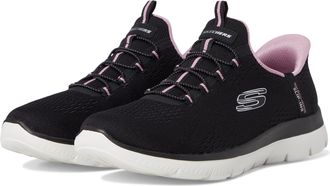 Skechers Damen Low-Top Sneaker Summits Dream Chaser, Frauen Sneakers,Freizeitschuhe,Turnschuhe,Laufschuhe,Slipper,Slip-ons,Schwarz,38 EU