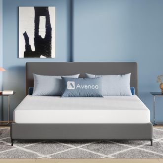 Avenco Matratze 140x190 18cm Gelschaummatratze H4 Bambus-Schaum Matratze Bezug 60&deg;Waschbar &Ouml;ko-Tex CertiPUR US Rollenmatratze