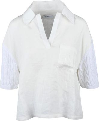 Max Mara Femme, Tops, Blanc, Taille: 40 FR Pavidi Polo