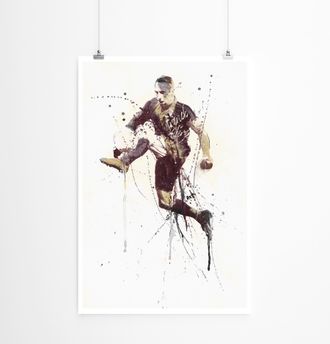 Paul Sinus Art Franck Ribery 90x60cm auf Masterclass Metallic Pearl High Gloss Photo Paper