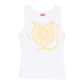 Kenzo Boke Flower 2.0 Rib Tank Top - - Tops - Damen - Wei&szlig; - L