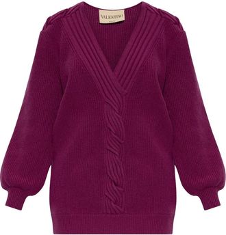 Valentino Garavani Damen, Strickwaren, Lila, XSGr&ouml;&szlig;e