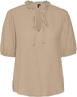 Vero Moda VMNATALI NIA 2/4 Wide Top WVN Débardeur, Irish Cream, M aux Femmes