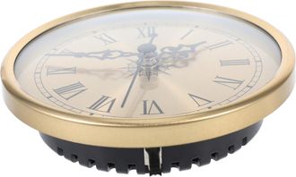 NUOBESTY Ger&auml;uschloses Quarzuhr Uhrwerk Aus Metall Mit R&ouml;mischen Ziffern Selbstgemacht Zifferblatt Ersatz F&uuml;r Wanduhren Ger&auml;uscharmes Uhrwerk F&uuml;r Heimdekoratio