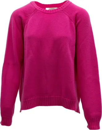 Valentino Garavani Women Knit Sweater Fuchsia Pink Clothing