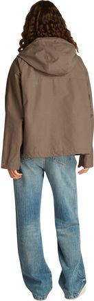 Tommy Hilfiger Damen Parka Cotton Nylon Short mit Kapuze, Braun (Tundra Brown), 42