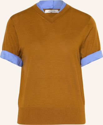 Dorothee Schumacher Dorothee Schumacher Strickshirt Chic Merino Im Materialmix braun