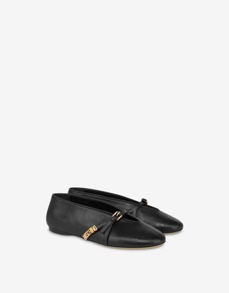 Moschino Ballerines en satin - Noir
