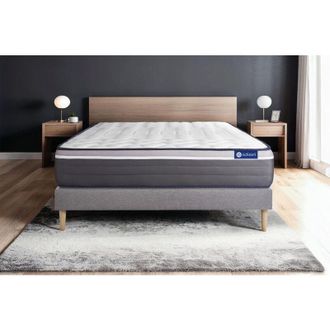 Actisom Actiflex plus matratze 180x190cm + Bettgestell mit lattenrost - Dicke : 26cm - Taschenfederkern und Memory-schaum - H5