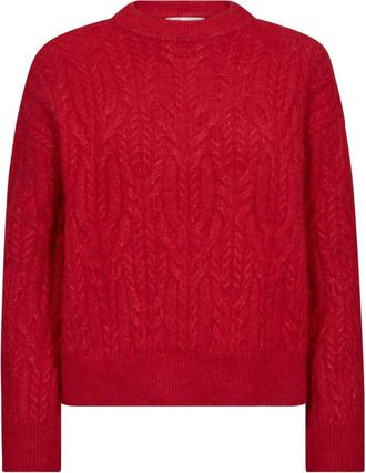 Co'Couture Femme, Pulls, Rouge, Taille: 44 FR Tricots &agrave; col rond