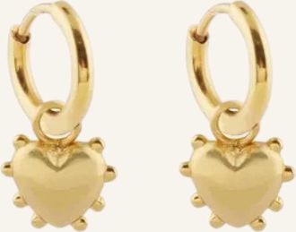 Sandralexandra Sandralexandra Creolen Mini Milagros Heart By Glambou gold