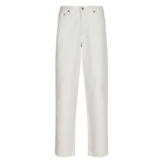 A Gold E Femme, Jeans, Blanc, Taille: W25 Jean Taille Haute Baggy