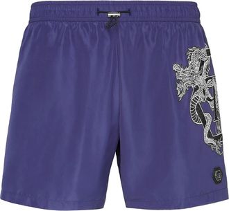 Philipp Plein Herren, Bademode, Blau, XLGröße