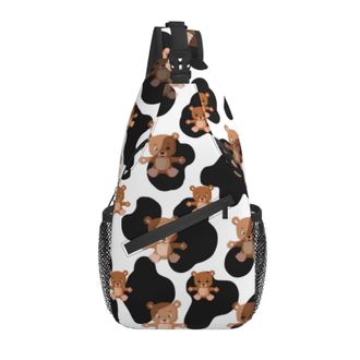 AOOEDM Daypack Sling Bag Aztekenmuster mit Vintage-Farben Umhängetaschen Leichte Umhängetasche