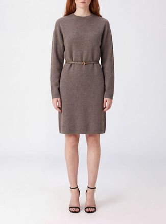 Fabiana Filippi Mini-robe fourreau en maille de laine et soie avec ceinture