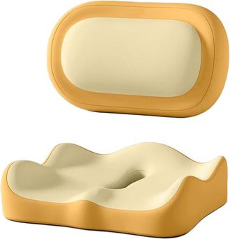 Generic Orthop&auml;disches Sitzkissen, Memory-Schaum Ergonomisches Sitzkissen f&uuml;r Coccyx und Ischias, Lenden Unterst&uuml;tzung f&uuml;r B&uuml;rostuhl, Autositz und Rollstuhl,G