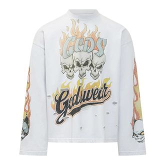 GCDS Riders LS T-shirt - - Sweatshirts & Hoodies - Herren - Wei&szlig; - M
