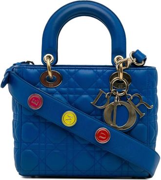Dior Hobo Bags - Small Lambskin Cannage My ABC Lady Dior - Gr. unisize - in Blau - für Damen