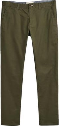 GANT Chino Slim Tp Pantalon Classique, Juniper Green, 34W x 34L Homme
