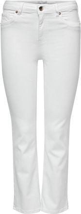 Only Damen Onlkenya Life Mid St Flared Cro019 Jeans, Wei&szlig;, 27 EU