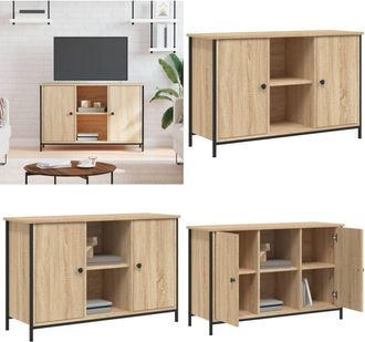 vidaXL Meuble tv chêne sonoma 100x35x65 cm bois dingénierie - Meubles Tv - Meuble Tv - Support Tv - Unité Tv - Meuble Design - Home & Living