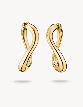Thomas Sabo boucles doreilles cr&eacute;oles ondul&eacute;es dor&eacute;es