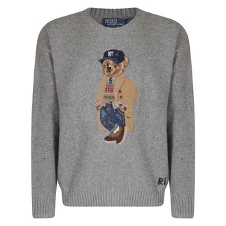 Polo Ralph Lauren Pull Bear - Homme - Pulls - Gris - Taille: L