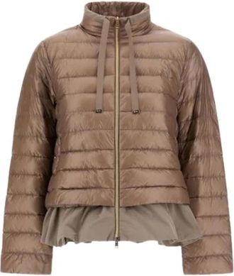 Herno Femme, Vestes, Brun, Taille: 42 FR Piumino balza al fondo
