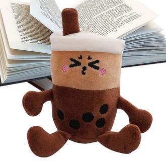 Generic Porte-cl&eacute;s en peluche Bubble Tea - Breloque de sac &agrave; dos rempli de 12 cm, accessoires de d&eacute;coration de tasse mignons, design douillet mignon, mat&eacute;riau