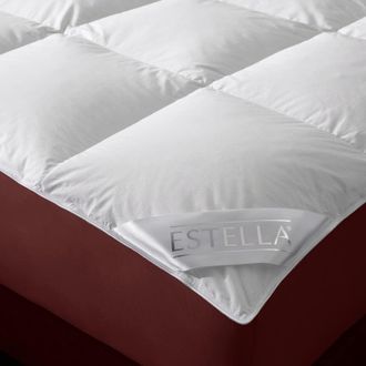 ESTELLA Bettdecke Winter Elegance | Weiss | 200x200 cm | Ultraleicht & w&auml;rmend