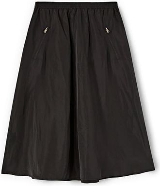 Motivi Femme, Jupes, Noir, Taille: 40 FR Jupe trap&egrave;ze en taffetas