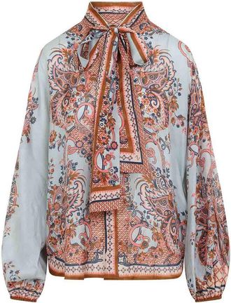 Zimmermann Blouse - Bleu