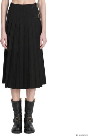 Burberry Wool Midi Kilt