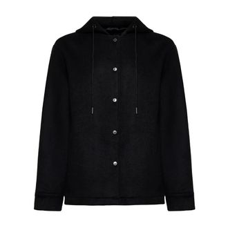 John Richmond Veste &agrave; Capuche Boutonn&eacute;e sur le Devant - Homme - Vestes - Noir - Taille: XS