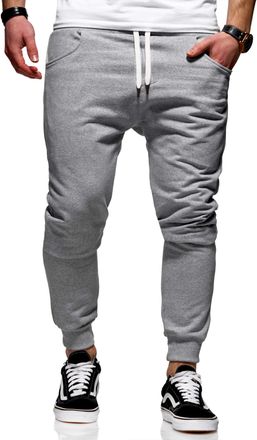Behype. Herren Lange Trainingshose Jogging-Hose Sport-Hose Basic 60-0341 (3XL, Hellgrau)