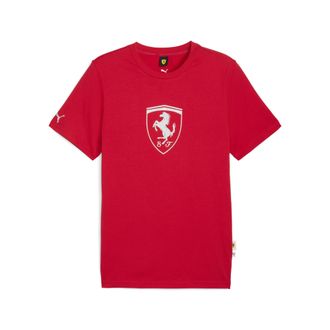 Puma Scuderia Ferrari Sportswear Tonal Shield T-Shirt Herren, Accessoires, Rot, XL