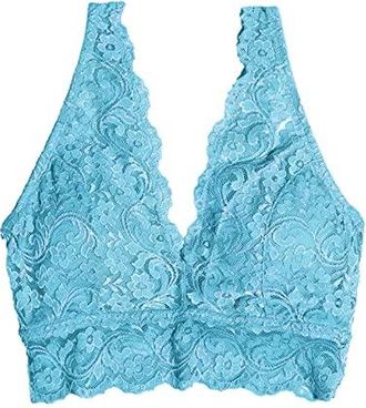 Generic Soutien-gorge sexy pour femme, soutien-gorge cami profond sans armatures, en dentelle, pour yoga, confort, soutien-gorge en V avec porte-jarretelles 2